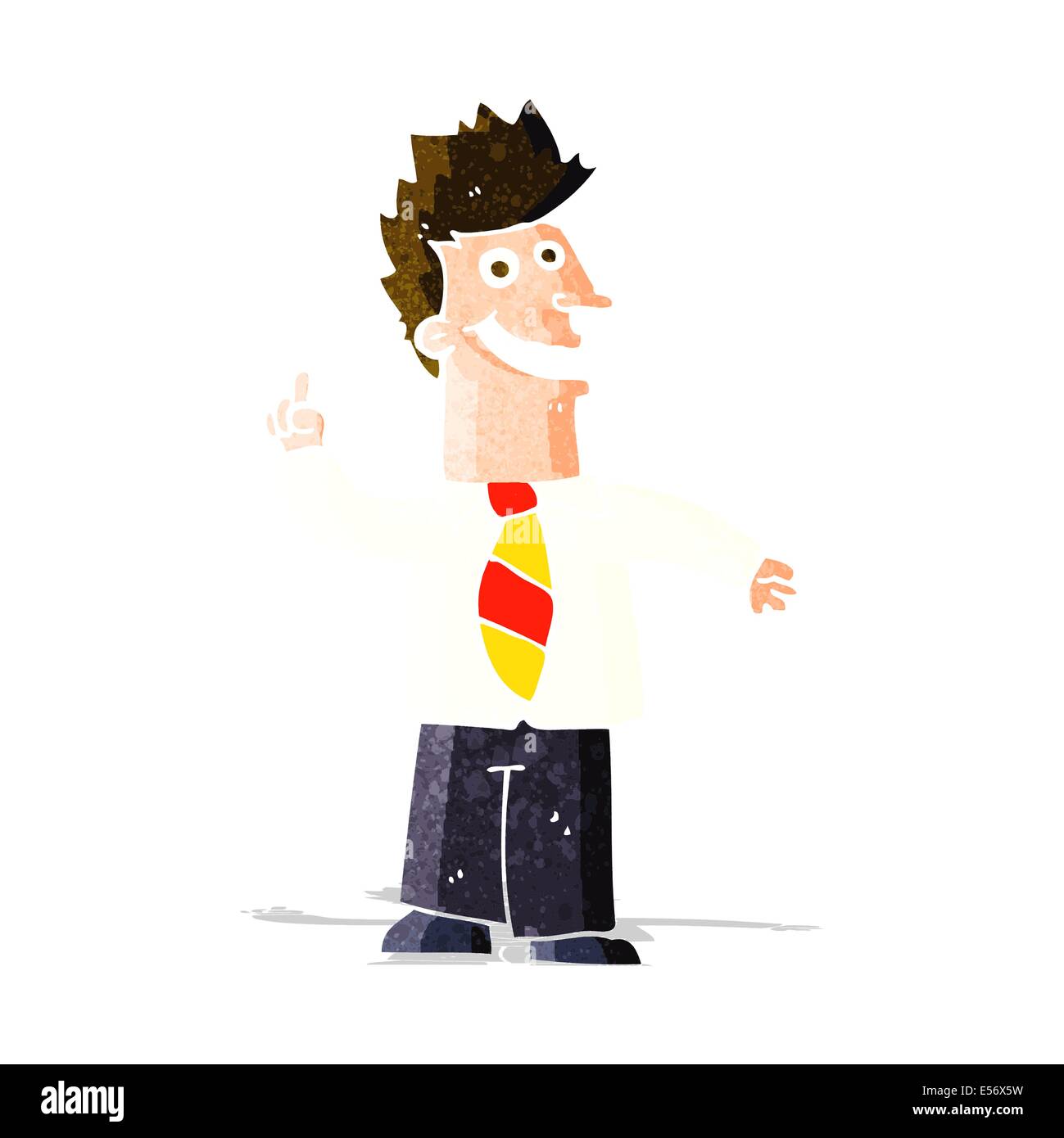 cartoon man with good idea Stock Vector Image & Art - Alamy