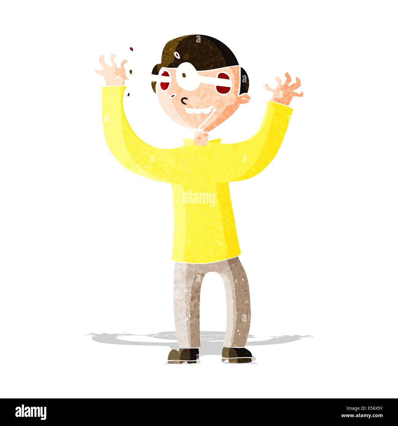 cartoon man with eyes popping out of head Stock Vector Image & Art - Alamy