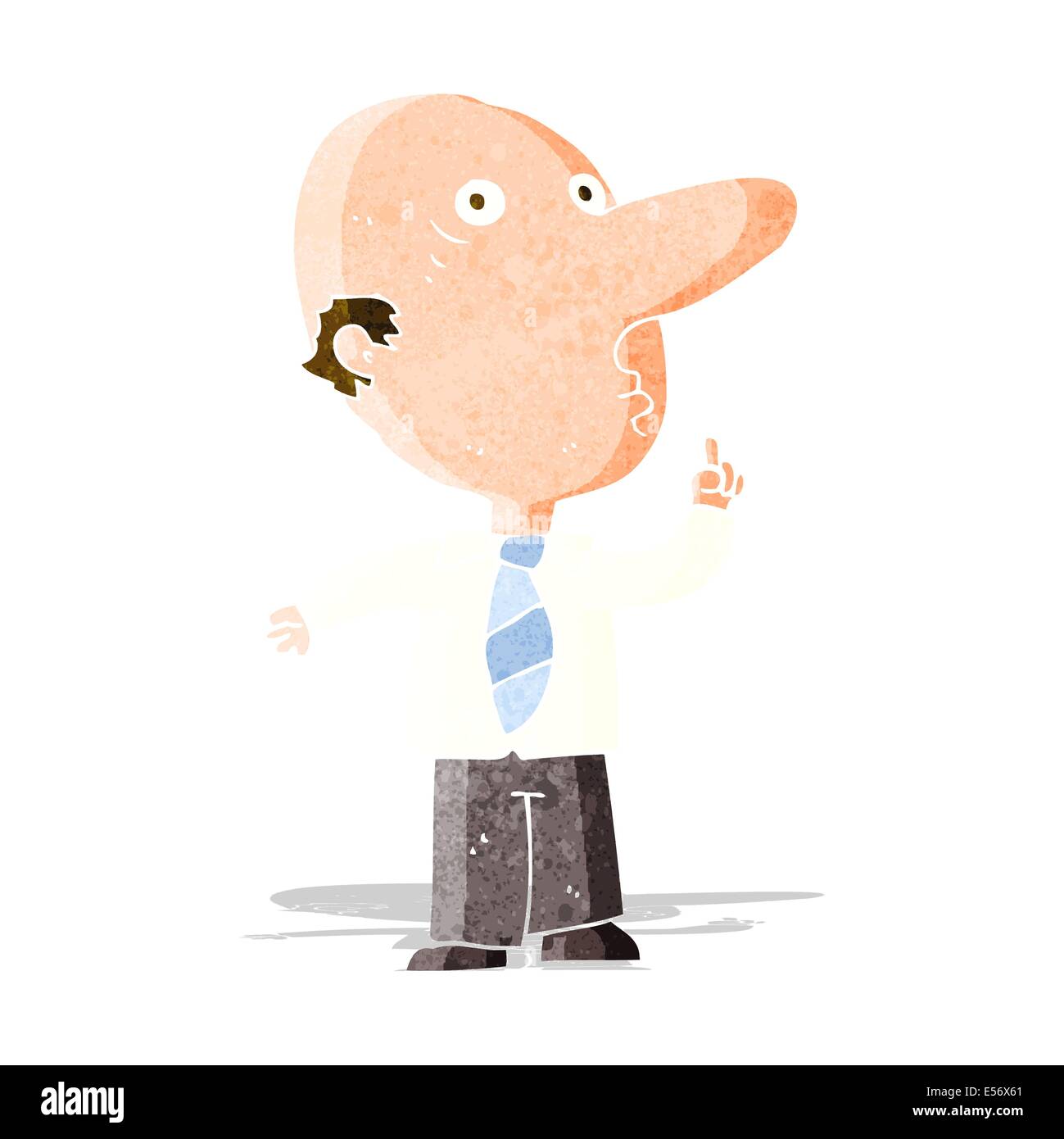 cartoon bald man asking question Stock Vector Image & Art - Alamy