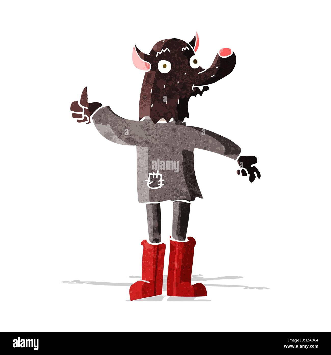 cartoon funny werewolf Stock Vector Image & Art - Alamy