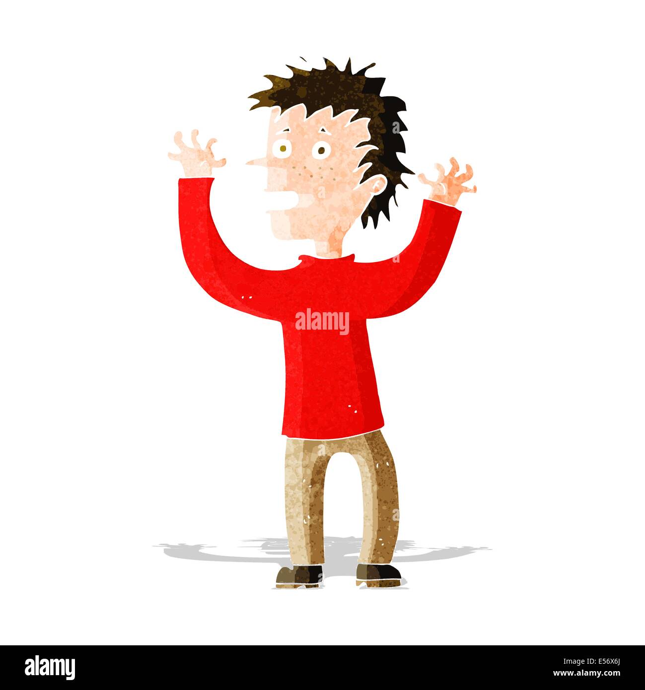 cartoon excited boy Stock Vector Image & Art - Alamy