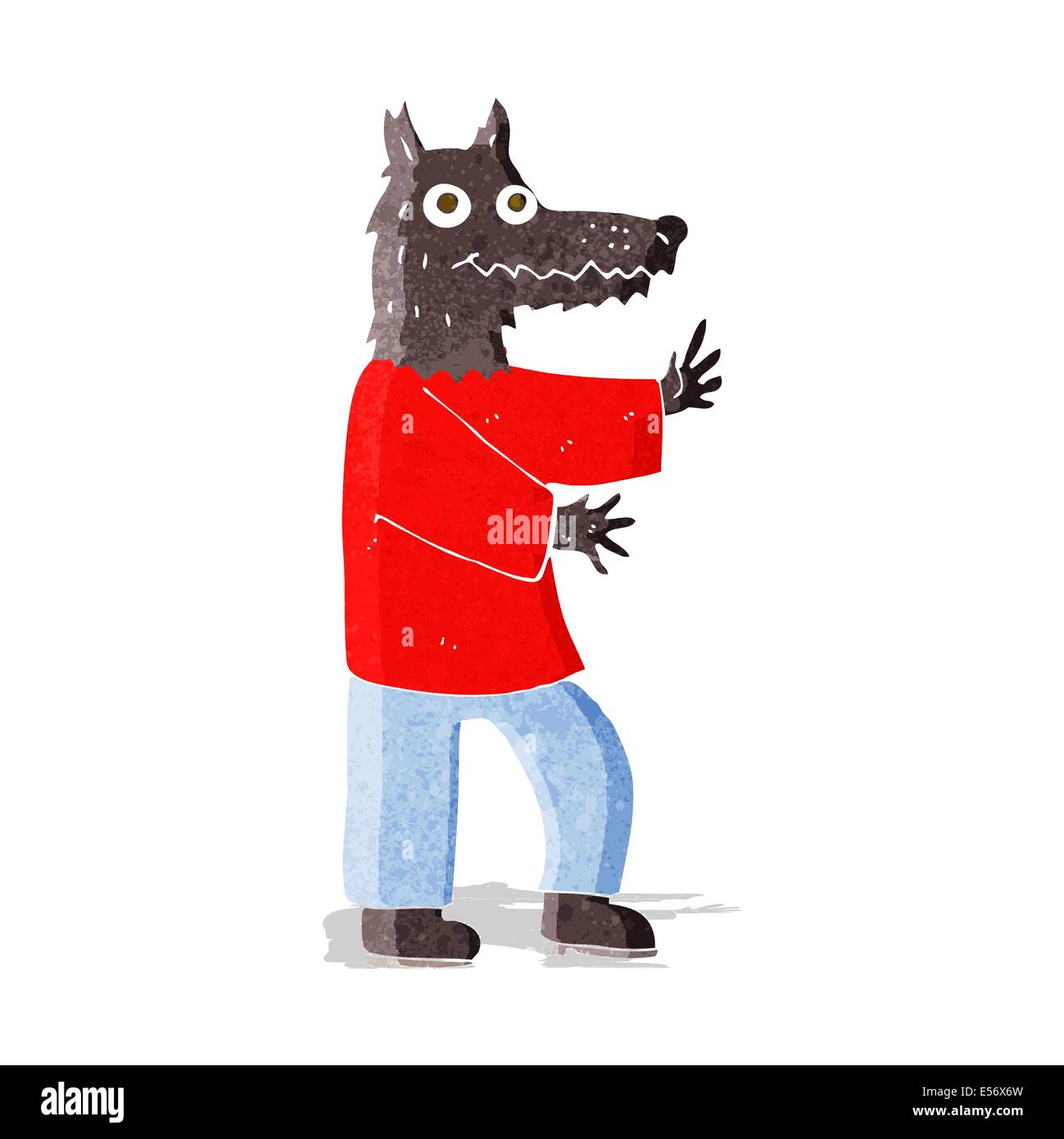 Cartoon illustration funny werewolf hi-res stock photography and images ...