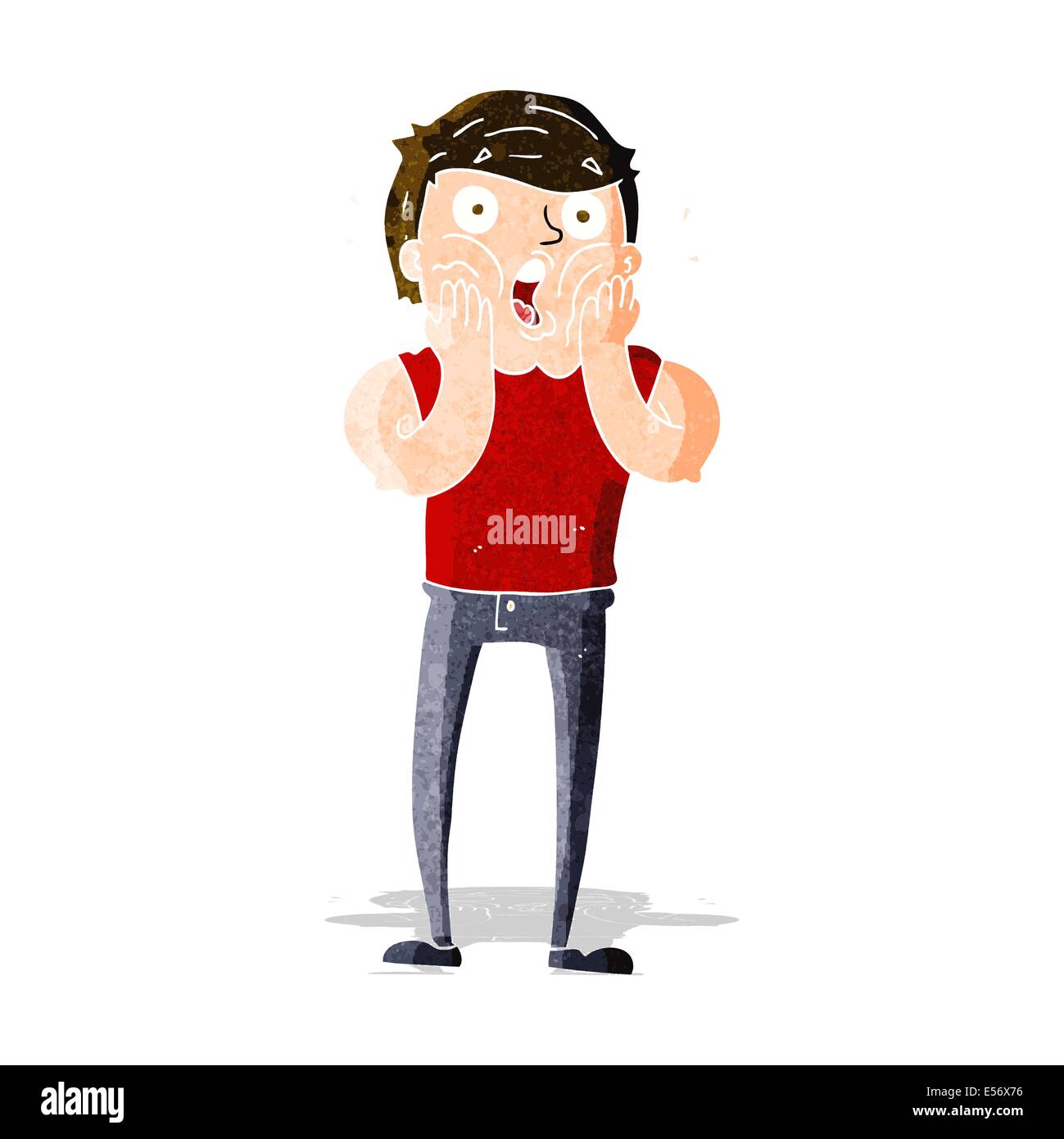cartoon gasping man Stock Vector Image & Art - Alamy