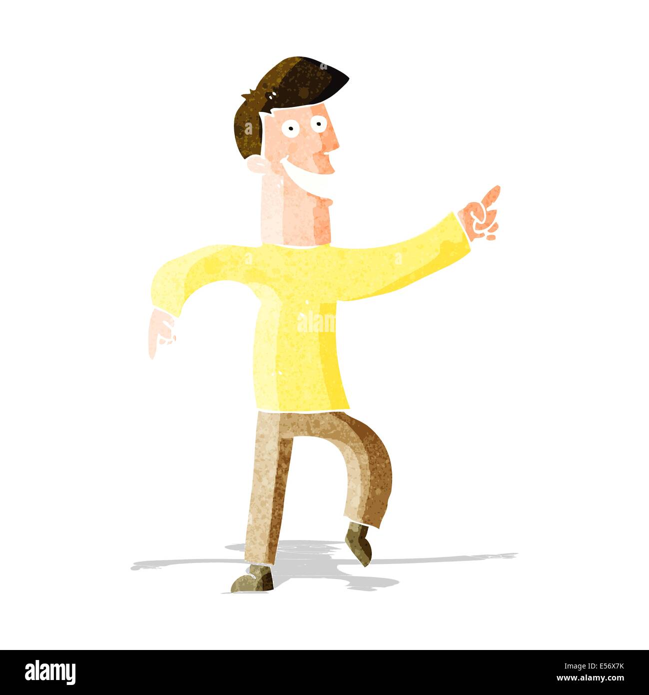 cartoon grinning man Stock Vector Image & Art - Alamy