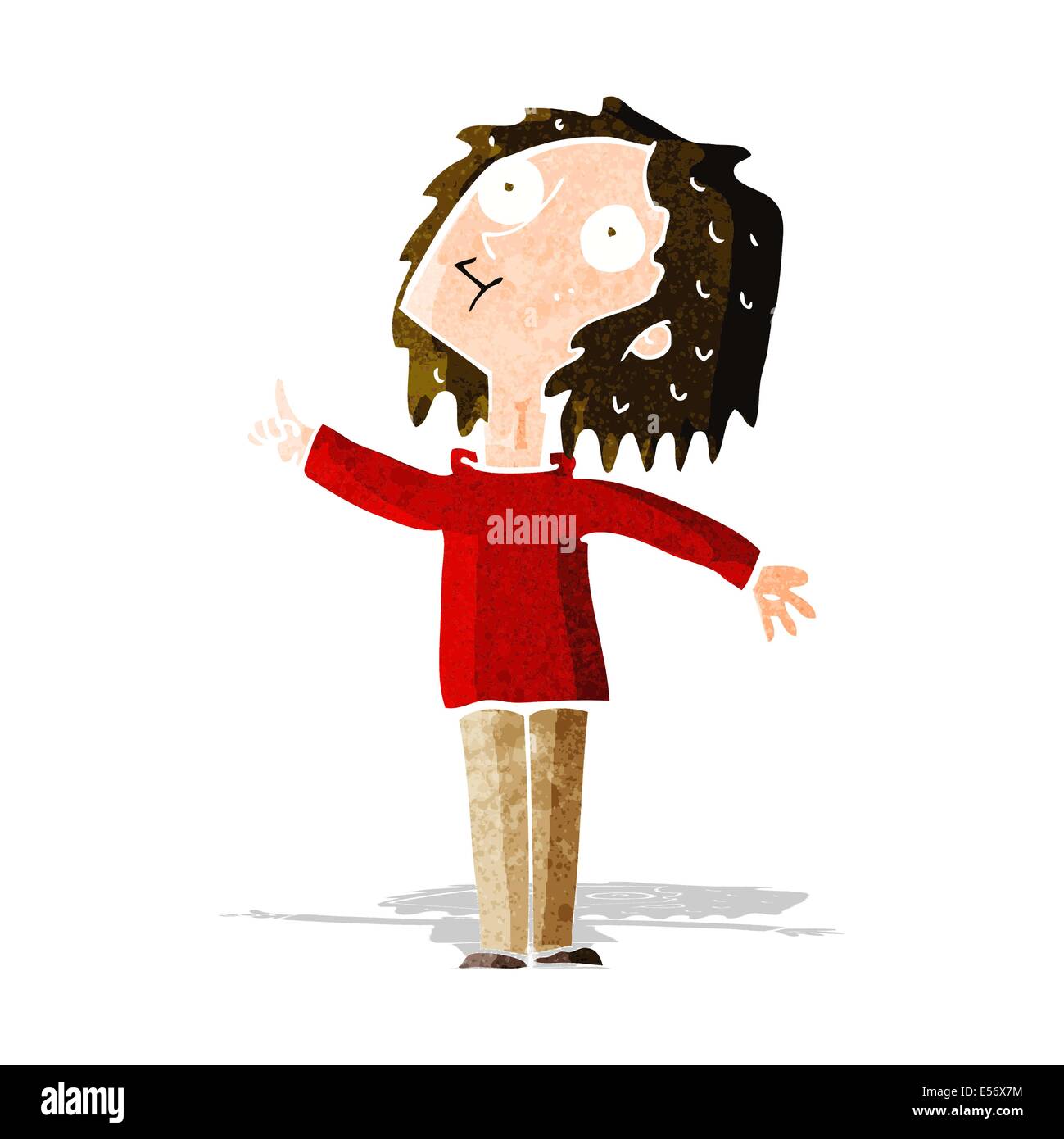 cartoon curious woman Stock Vector Image & Art - Alamy