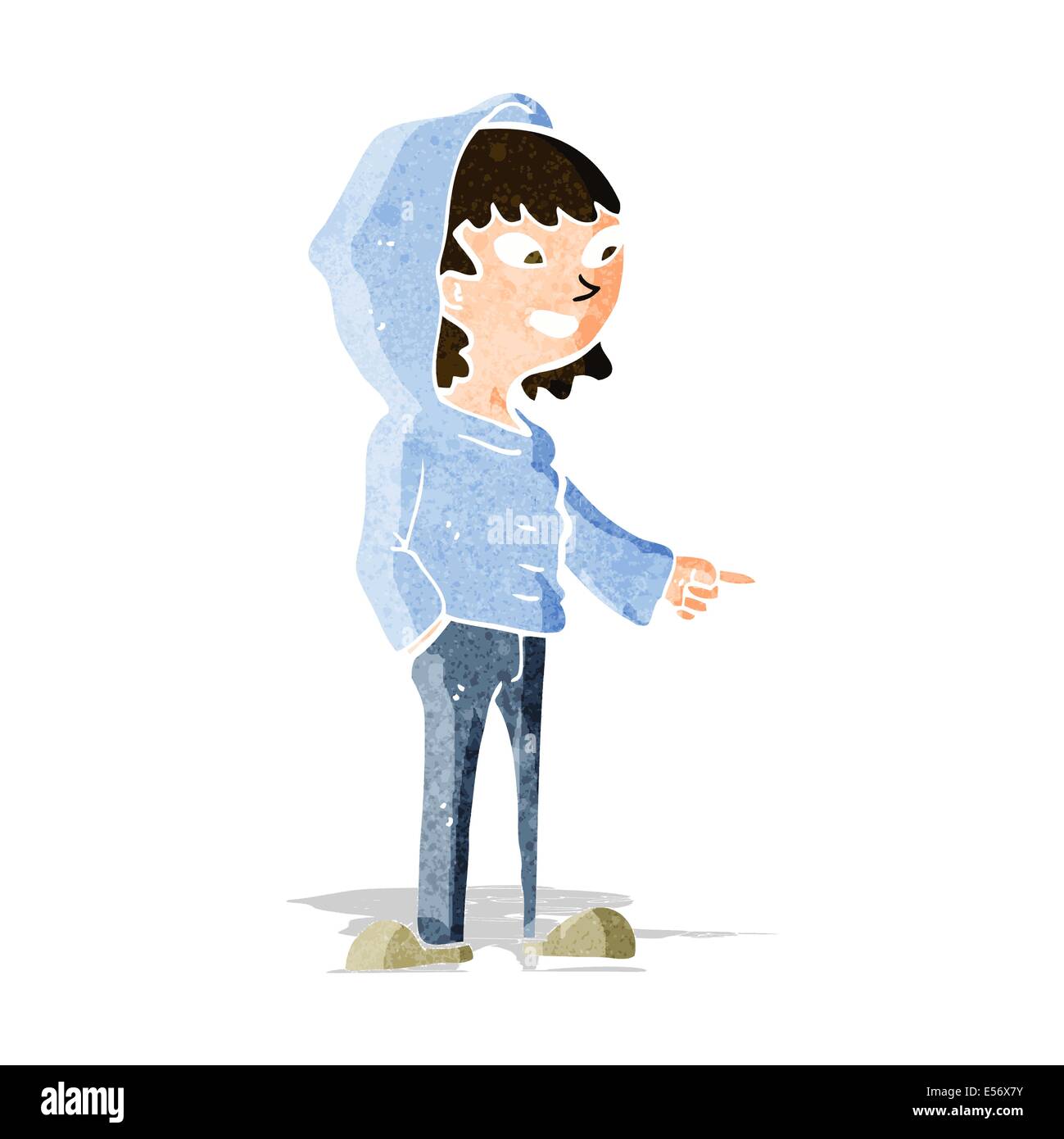 cartoon pointing teenager Stock Vector Image & Art - Alamy