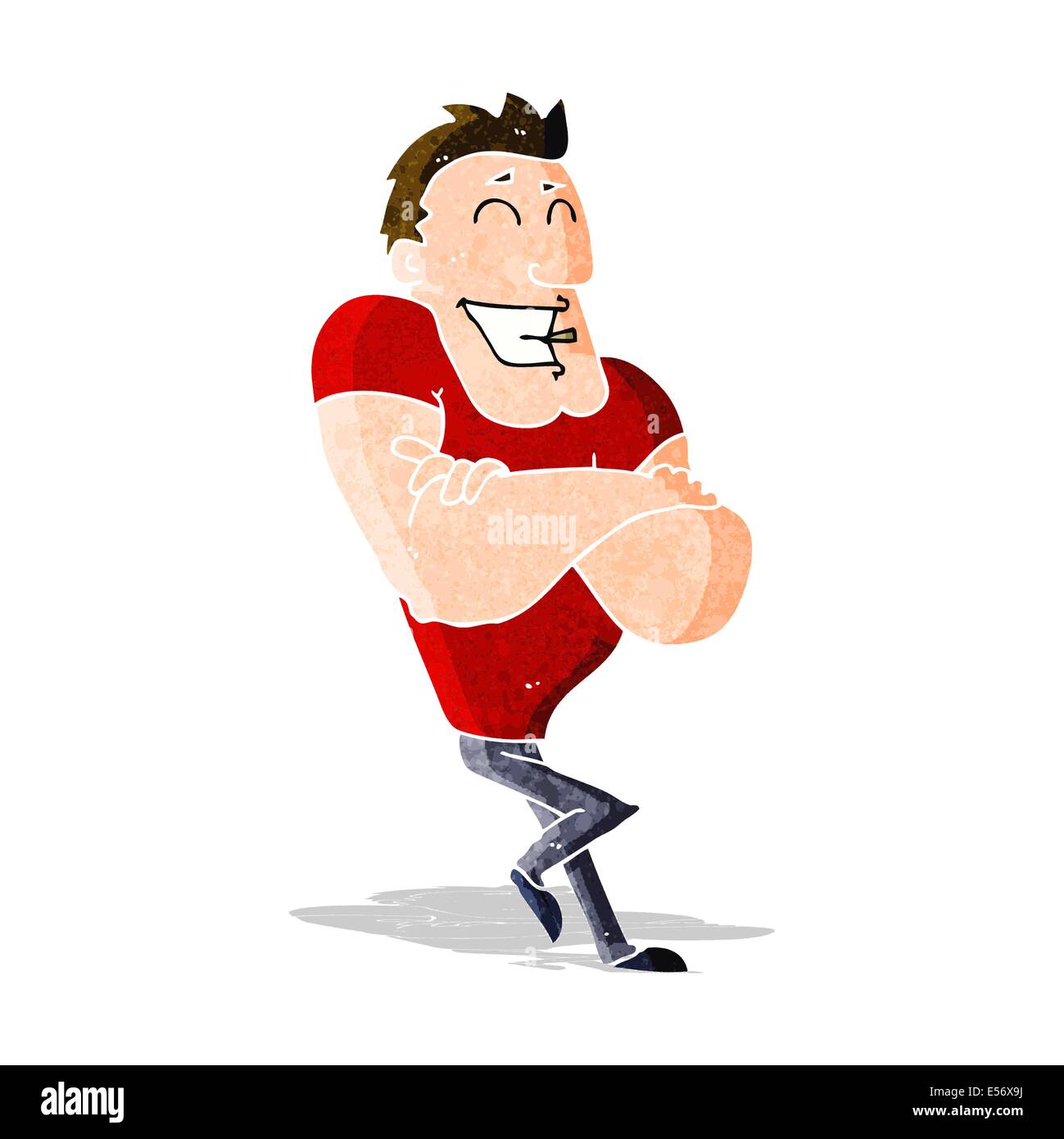 cartoon muscle guy Stock Vector Image & Art - Alamy