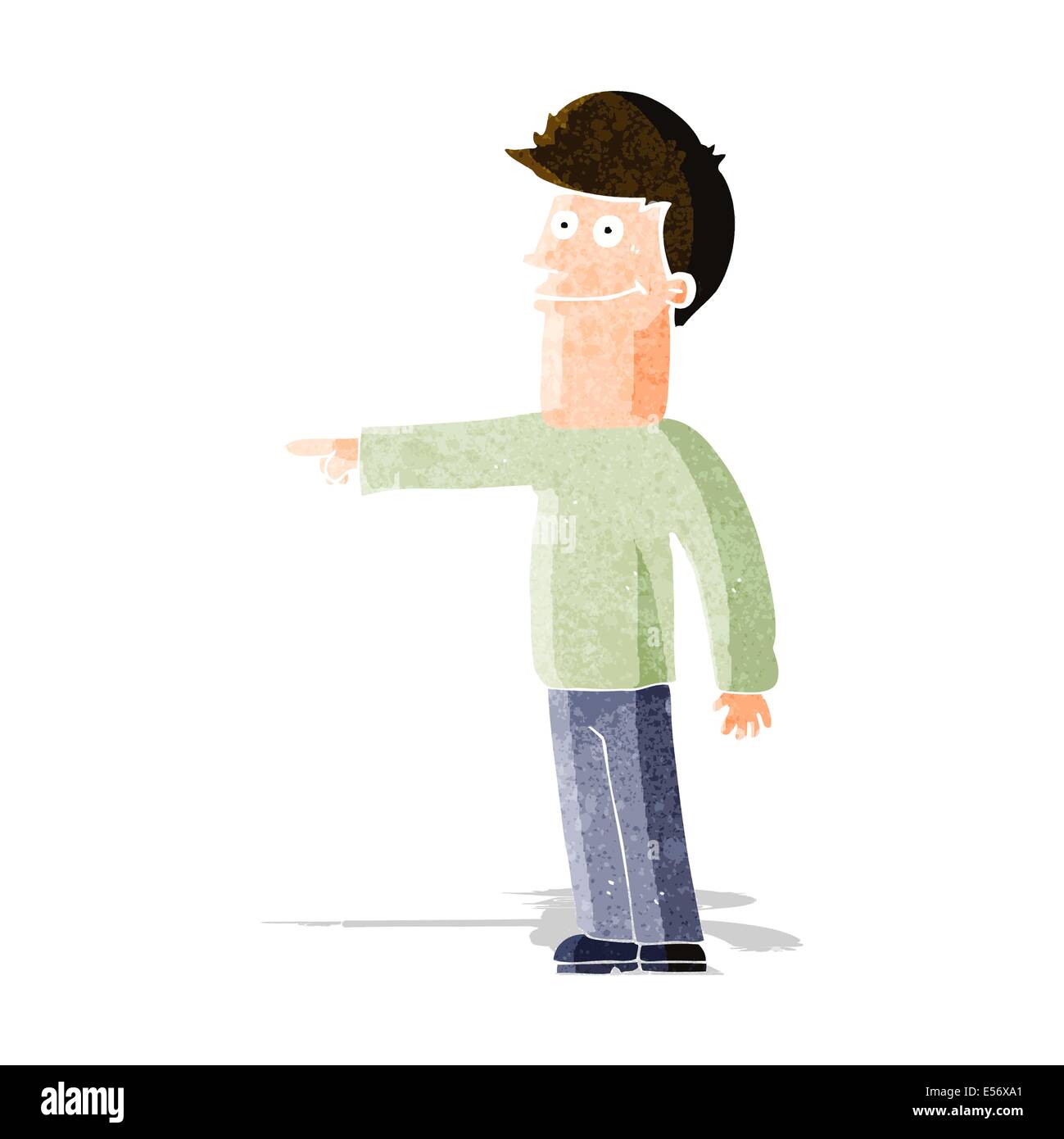 cartoon man pointing Stock Vector Image & Art - Alamy