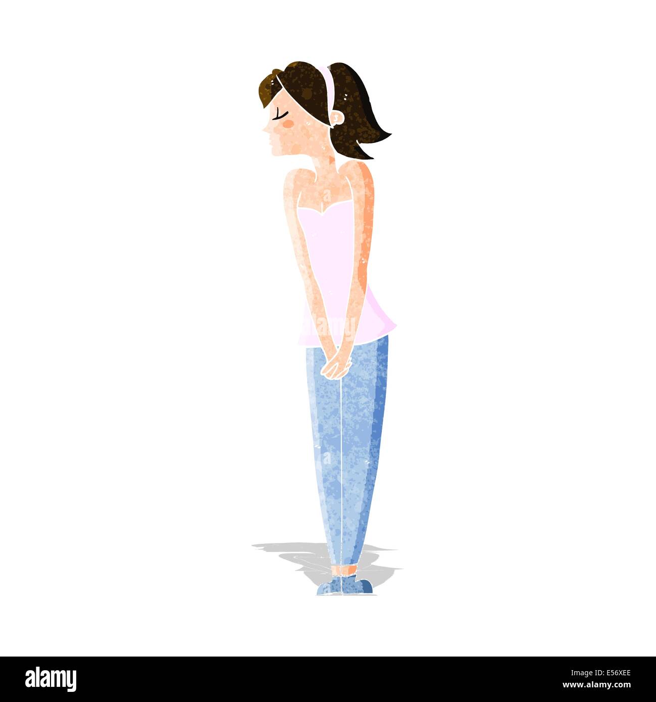 cartoon pretty woman Stock Vector Image & Art - Alamy