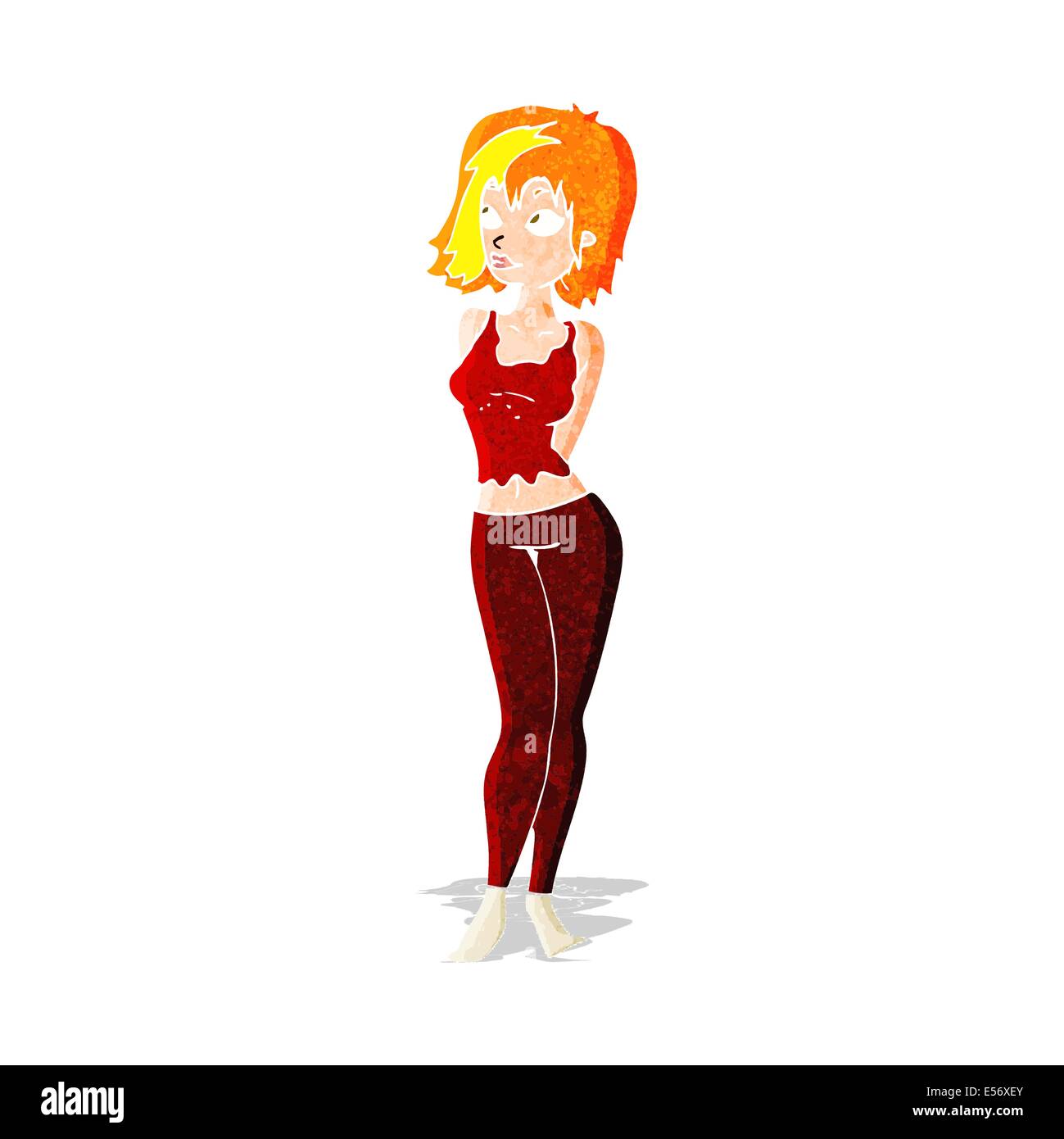 cartoon attractive girl Stock Vector Image & Art - Alamy