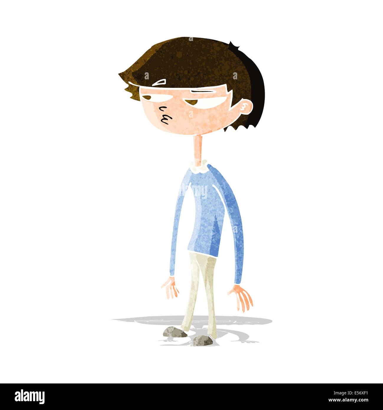 cartoon suspicious boy Stock Vector Image & Art - Alamy