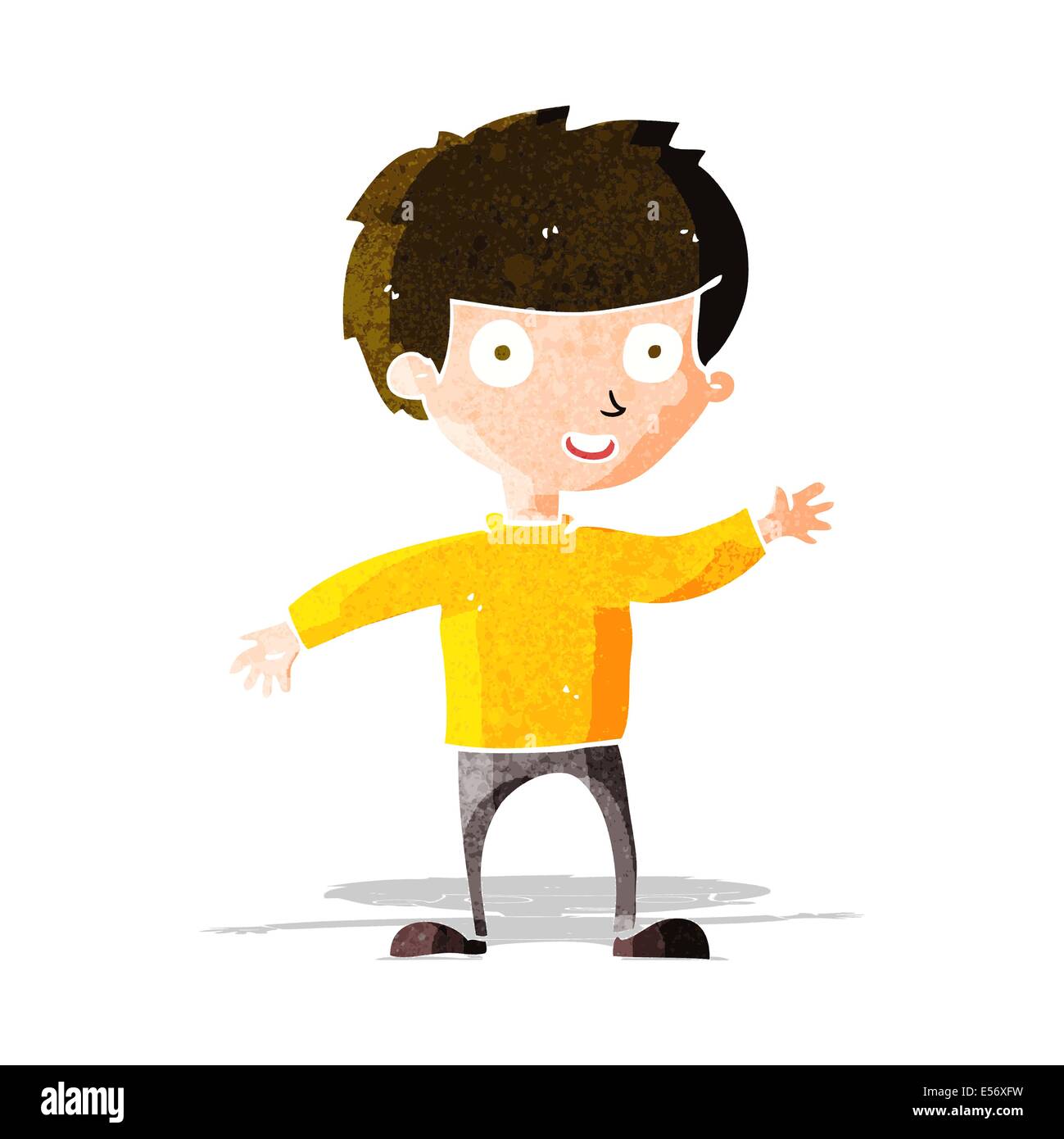 cartoon happy boy Stock Vector Image & Art - Alamy