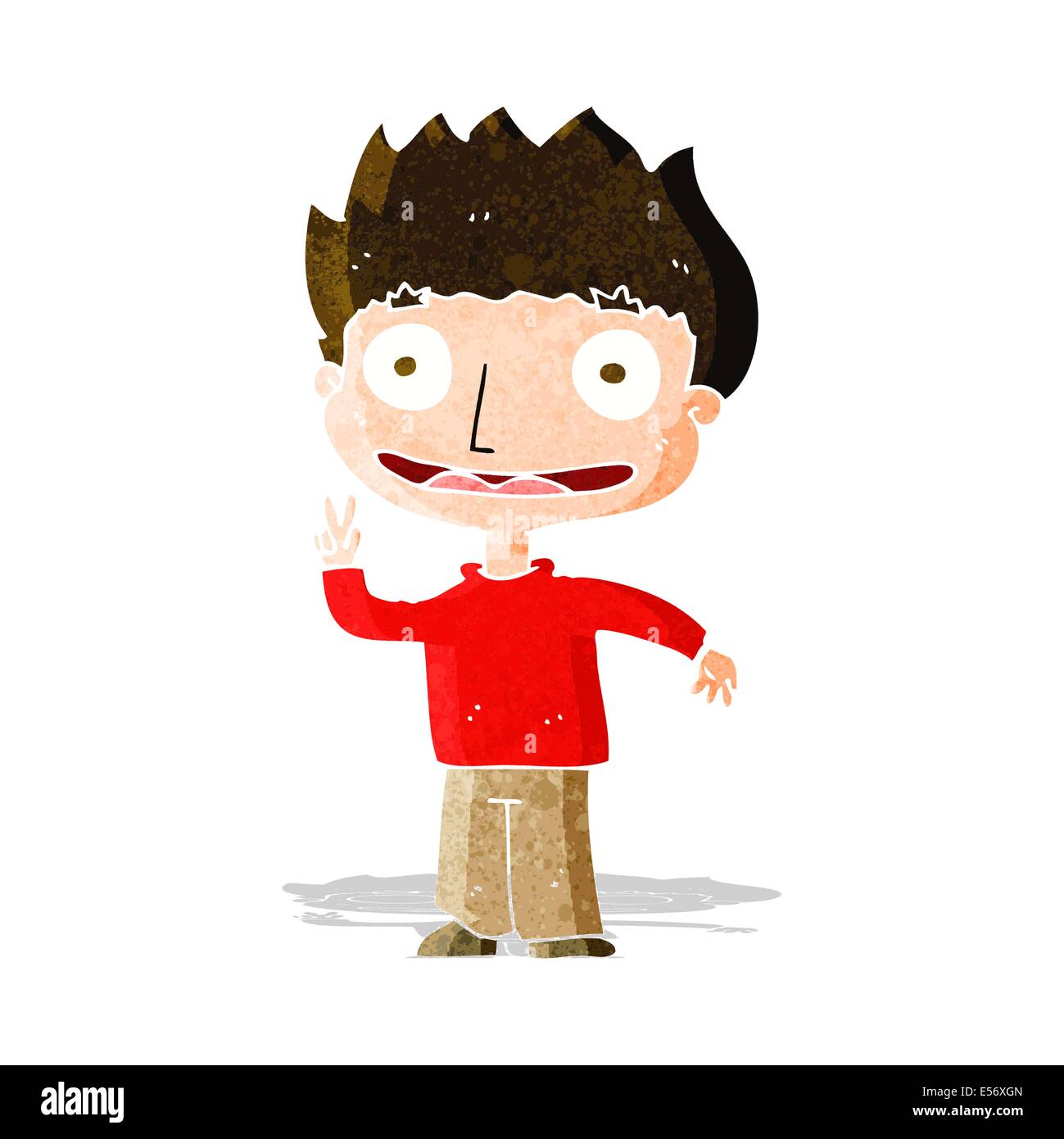 cartoon happy boy Stock Vector Image & Art - Alamy