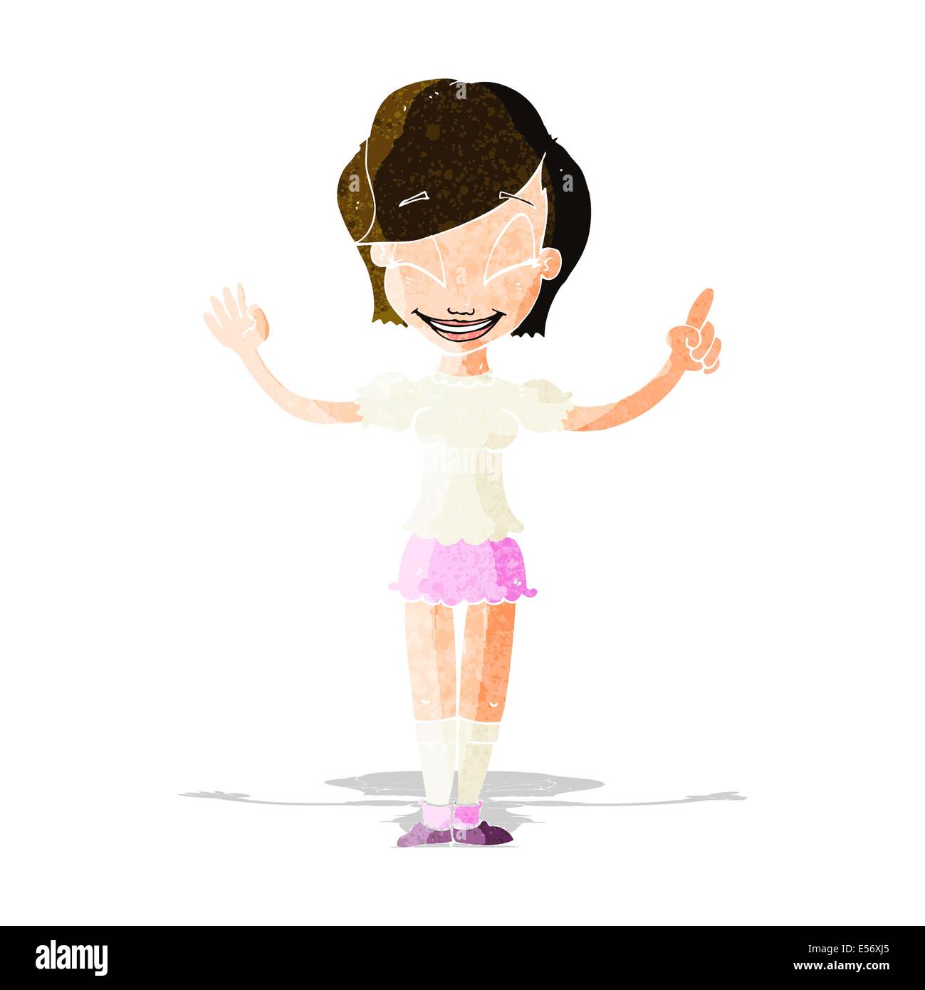 cartoon pretty girl with idea Stock Vector Image & Art - Alamy