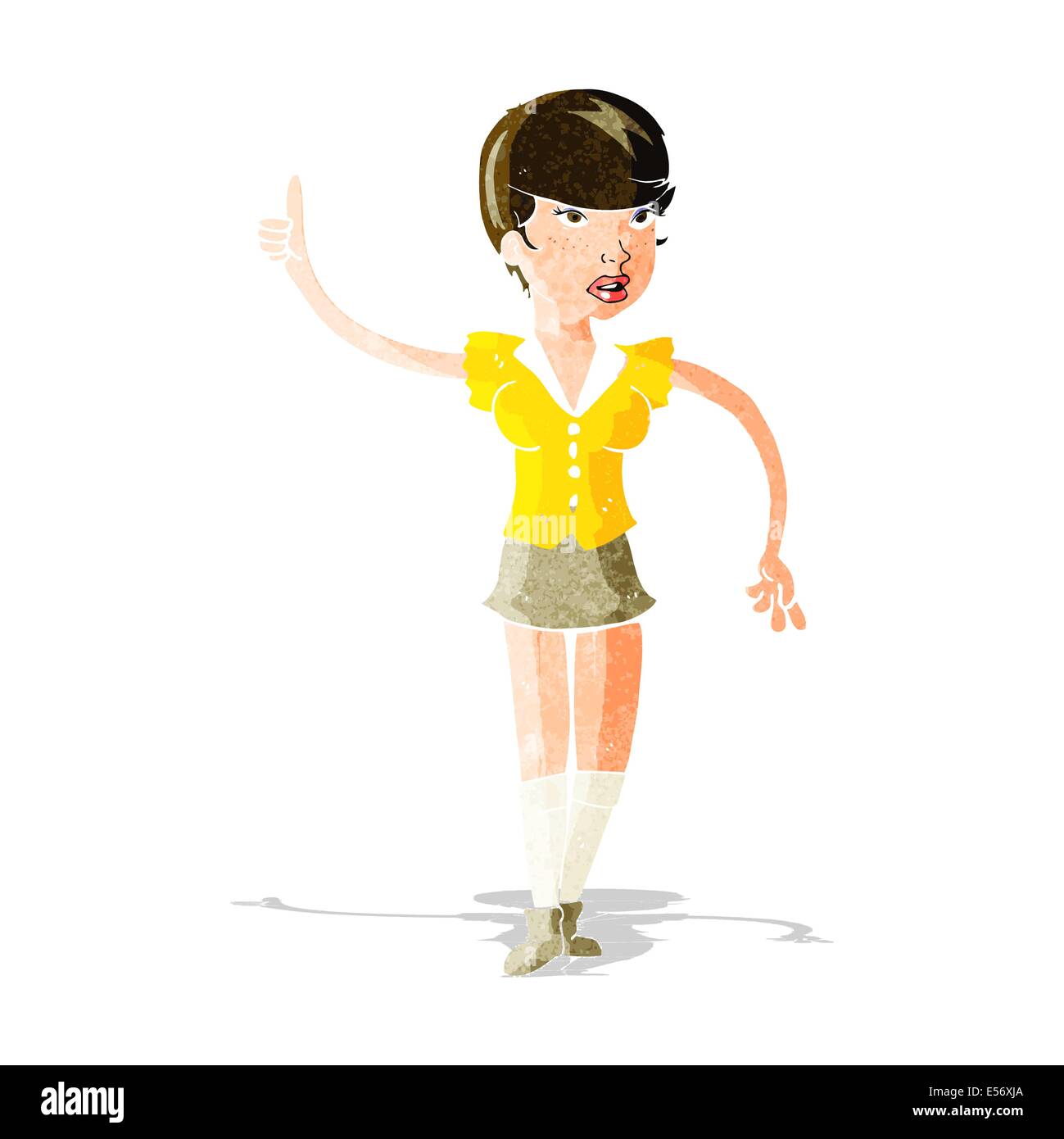cartoon pretty girl asking question Stock Vector Image & Art - Alamy
