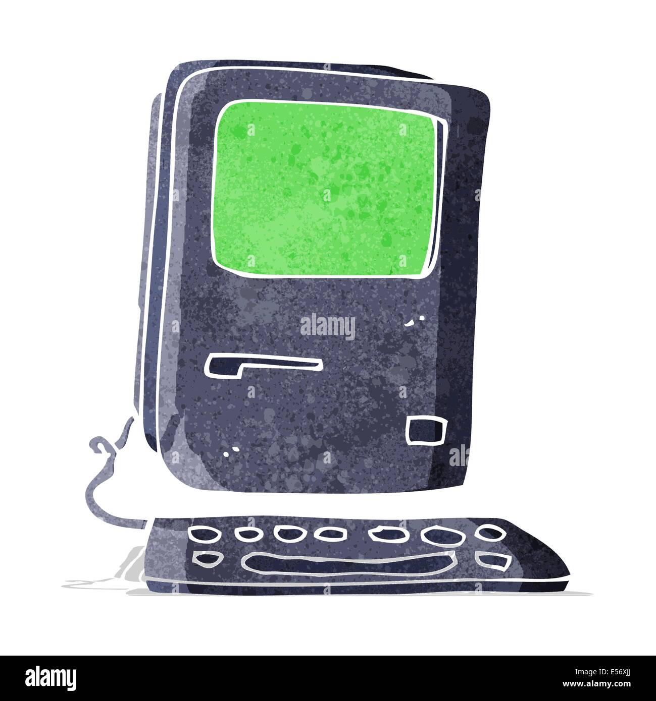 cartoon old computer Stock Vector Image & Art - Alamy
