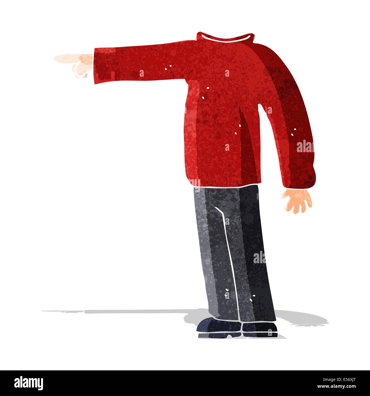cartoon headless man pointing Stock Vector Image & Art - Alamy