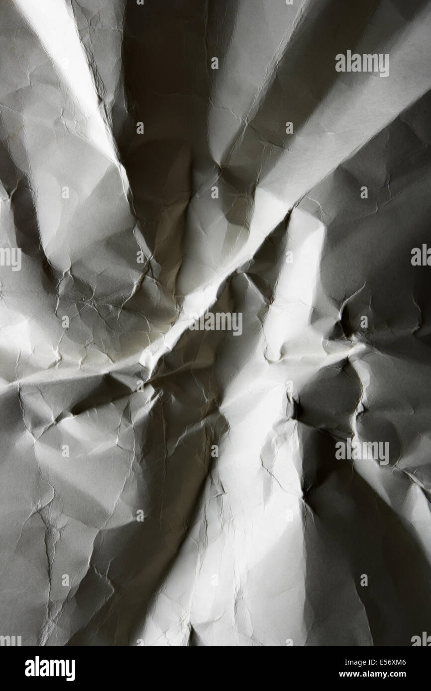 Crumpled paper, may be used as background Stock Photo - Alamy