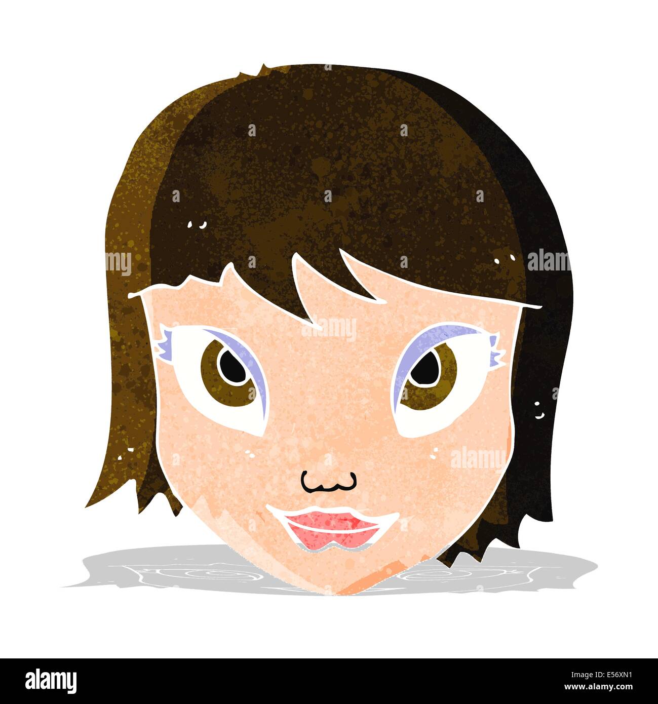 cartoon female face Stock Vector Image & Art - Alamy
