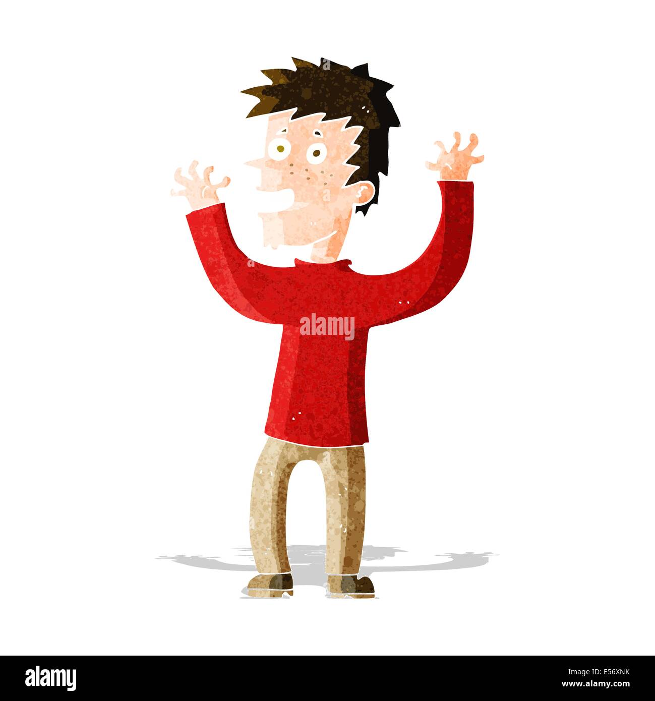 cartoon excited man Stock Vector Image & Art - Alamy
