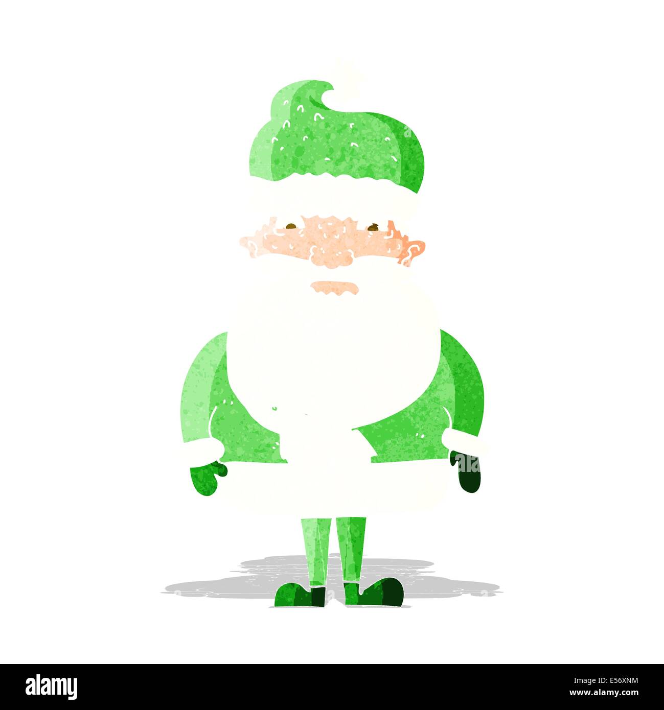 cartoon grumpy santa claus Stock Vector Image & Art - Alamy