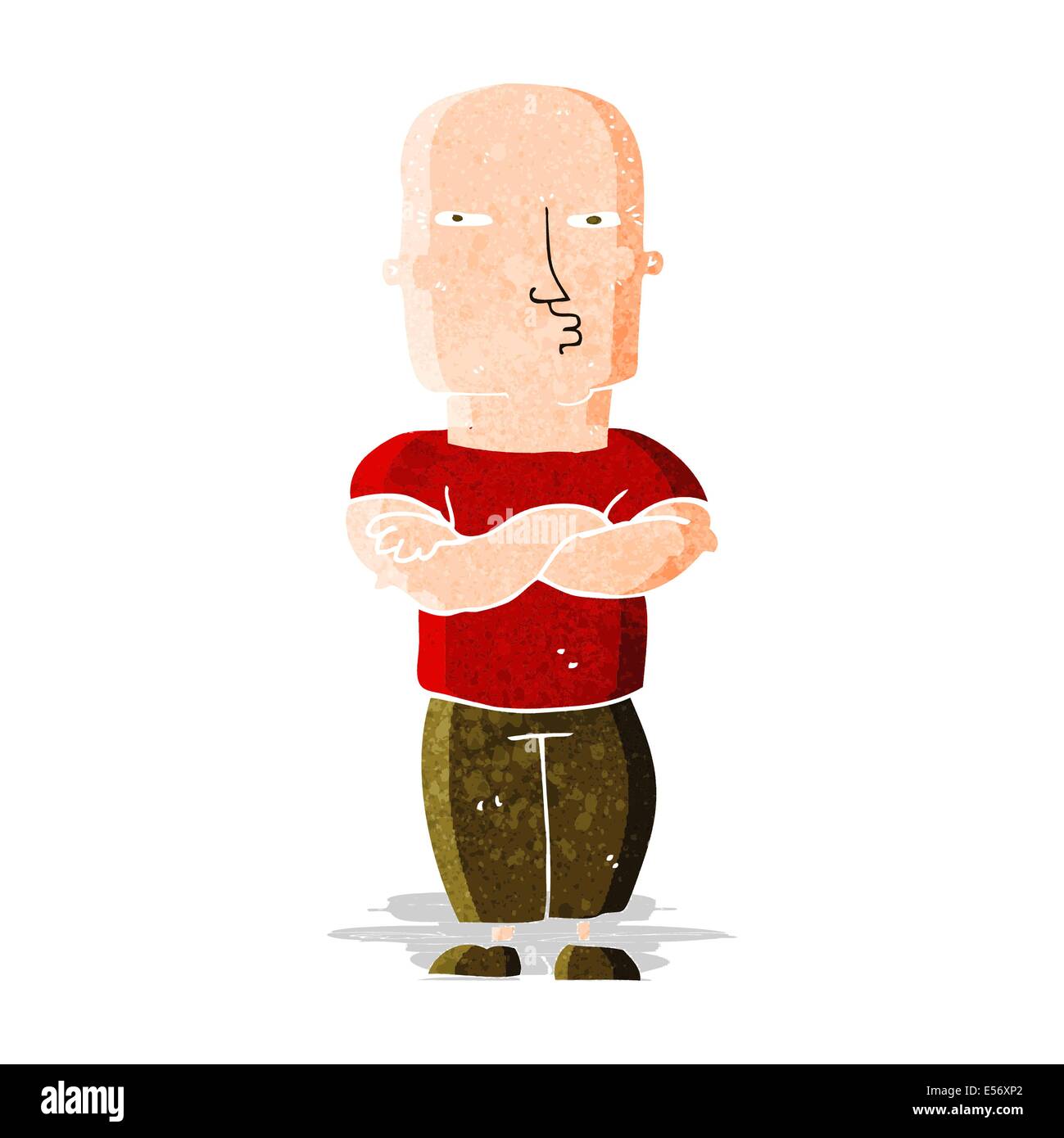 cartoon tough guy Stock Vector Image & Art - Alamy