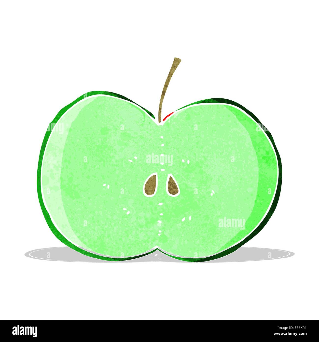 cartoon sliced apple Stock Vector Image & Art - Alamy