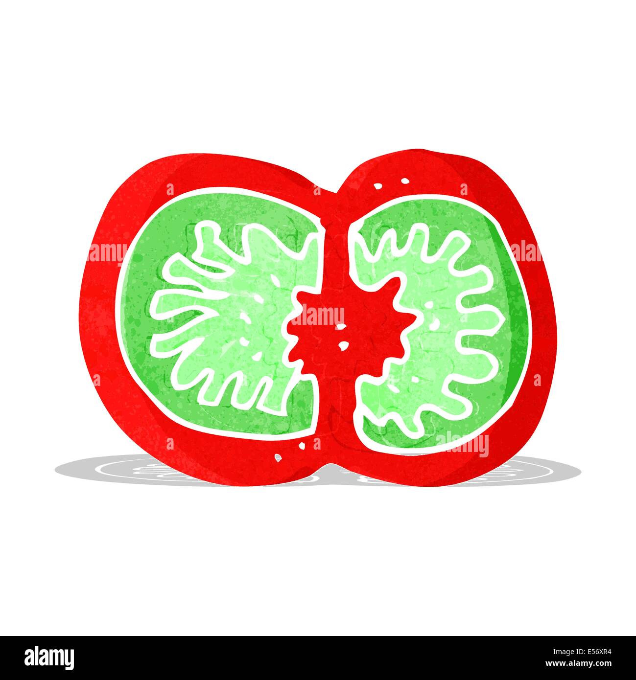 cartoon sliced tomato Stock Vector Image & Art - Alamy