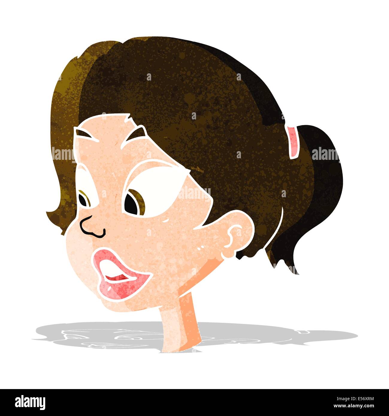 cartoon friendly woman Stock Vector Image & Art - Alamy