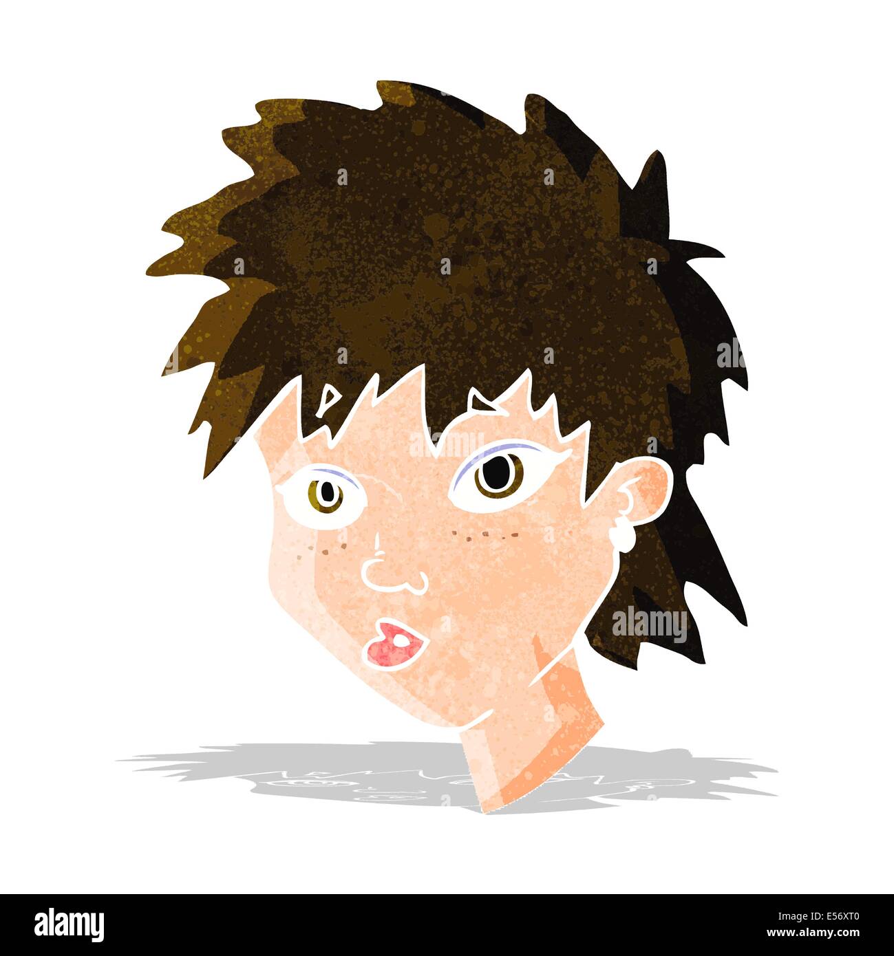 cartoon curious girl Stock Vector Image & Art - Alamy