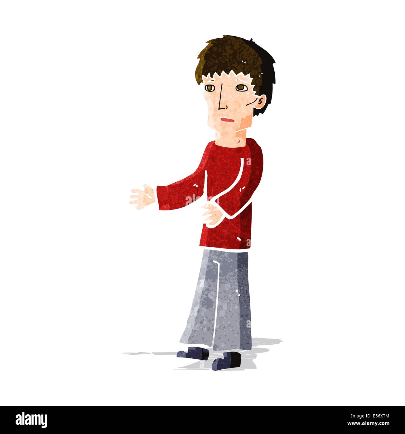 cartoon man explaining Stock Vector Image & Art - Alamy