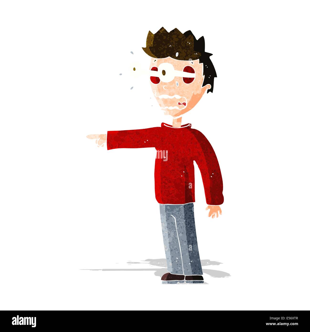 Cartoon man eyes popping out Stock Vector Images - Alamy