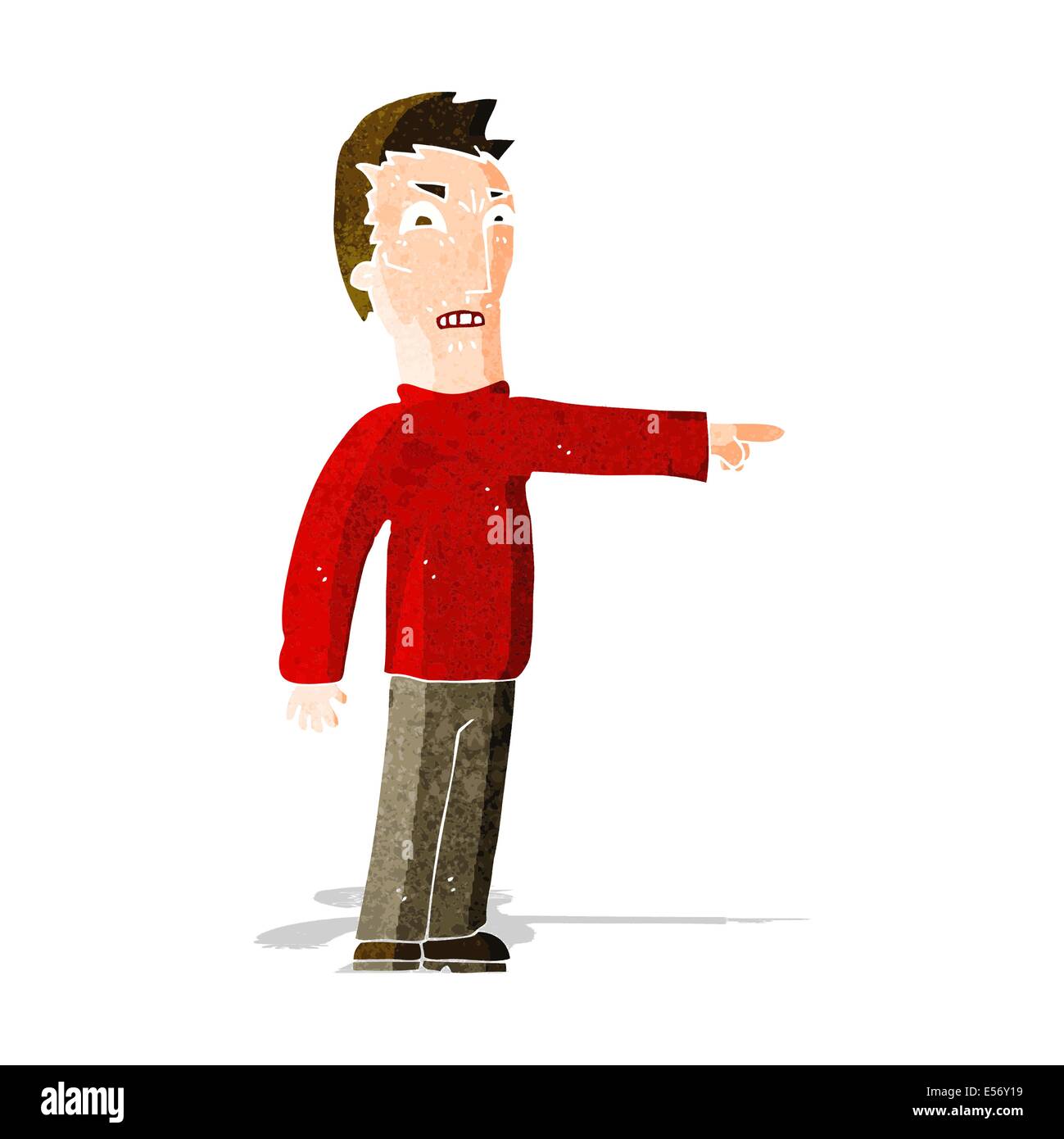 cartoon angry man pointing Stock Vector Image & Art - Alamy