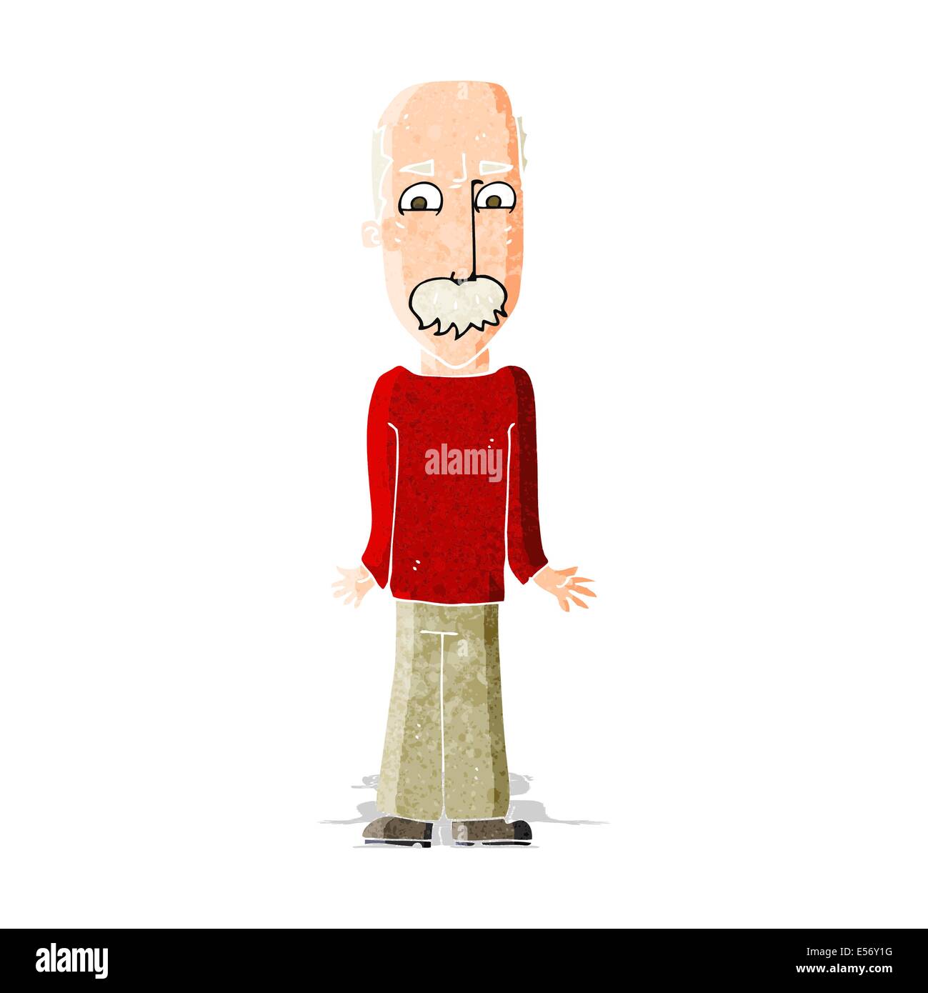 cartoon dad shrugging shoulders Stock Vector Image & Art - Alamy