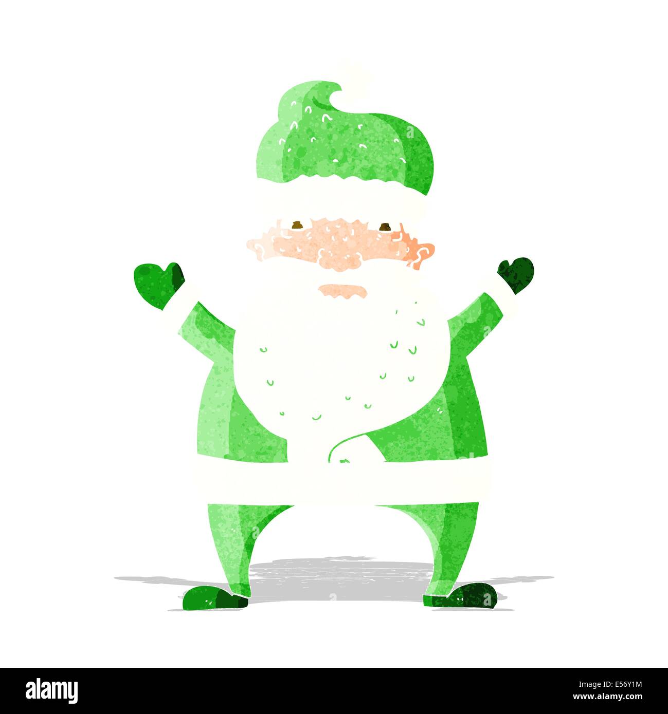 cartoon stressed out santa Stock Vector Image & Art - Alamy