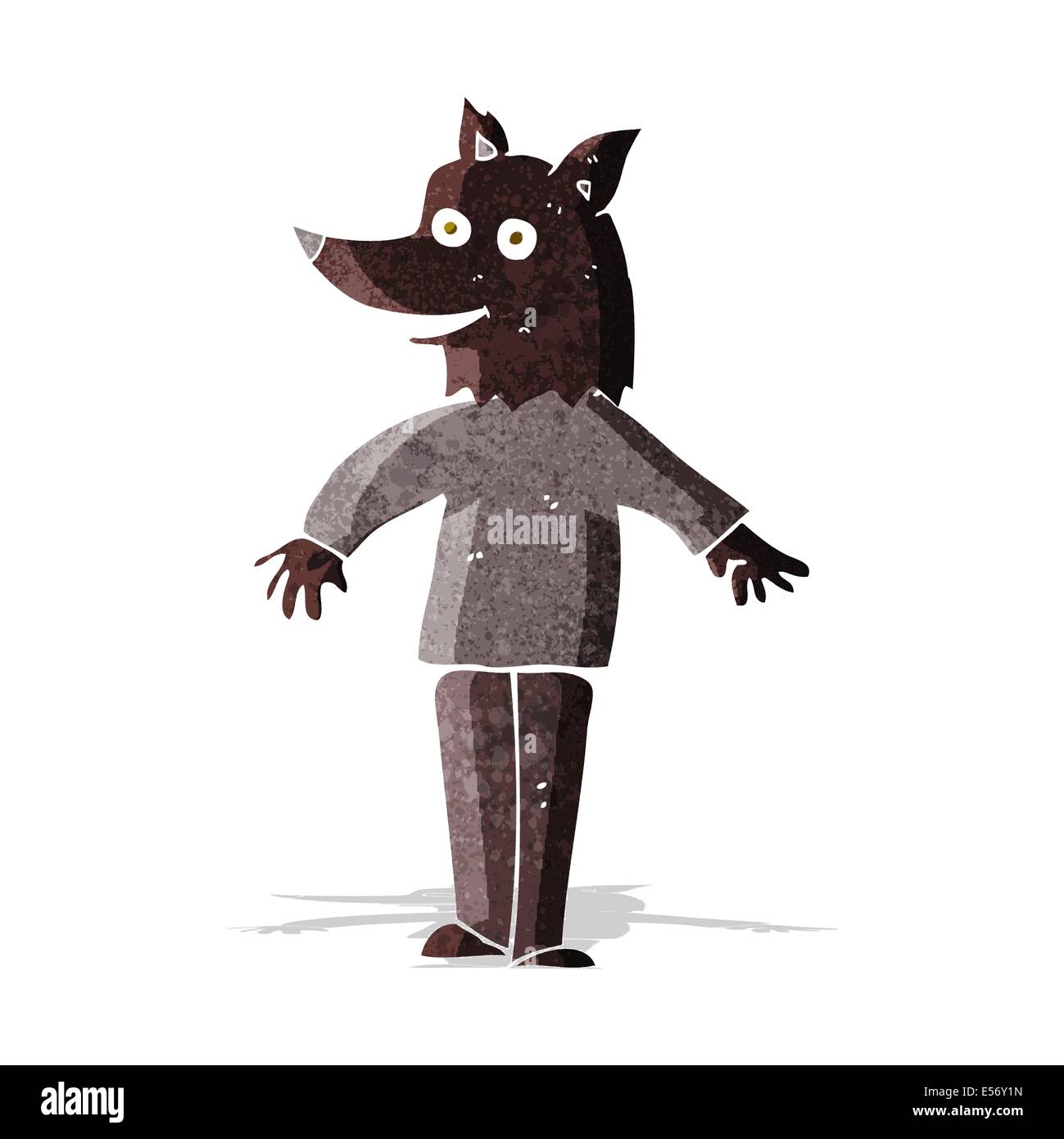 cartoon happy werewolf Stock Vector Image & Art - Alamy