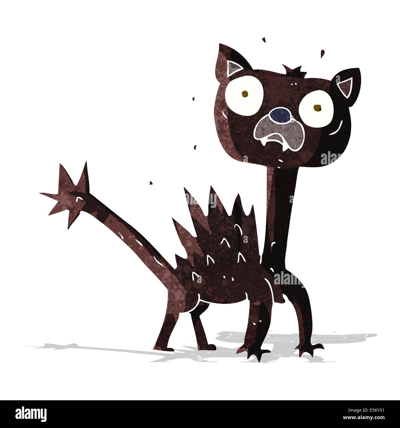 cartoon scared cat Stock Vector Image & Art - Alamy