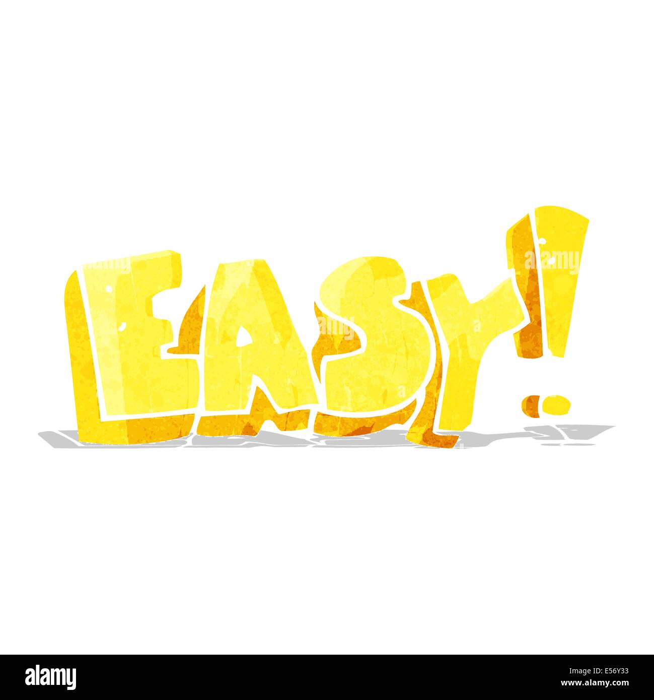 cartoon easy sign Stock Vector Image & Art - Alamy