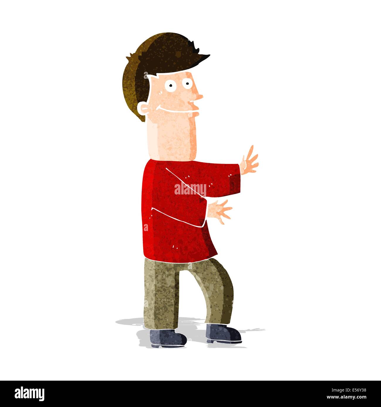 cartoon man gesturing Stock Vector Image & Art - Alamy