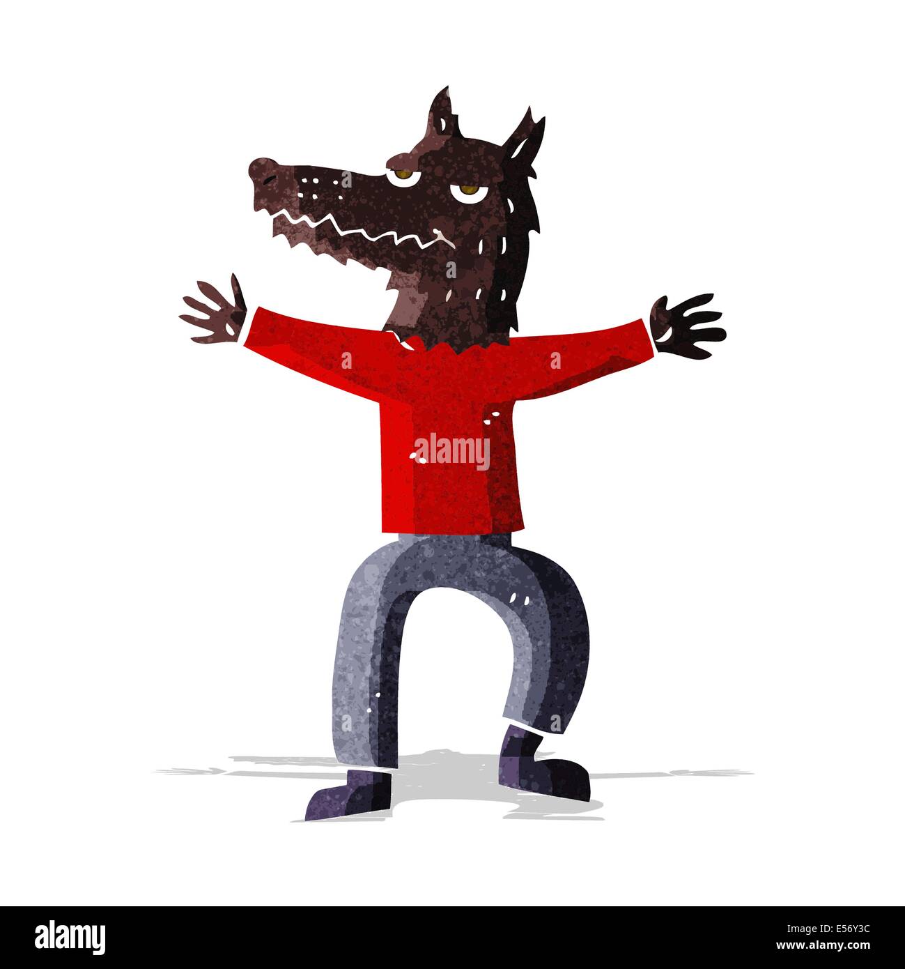 Cartoon wolf man hi-res stock photography and images - Alamy