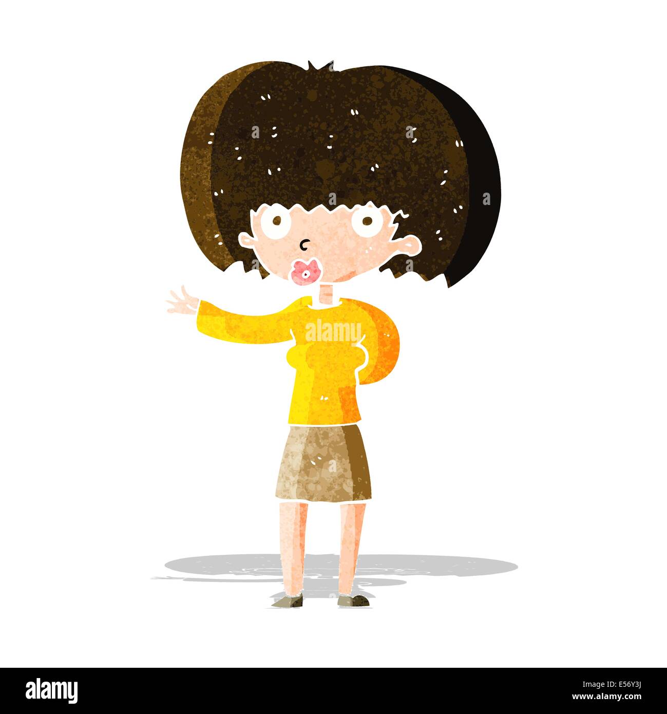 cartoon woman gesturing Stock Vector Image & Art - Alamy