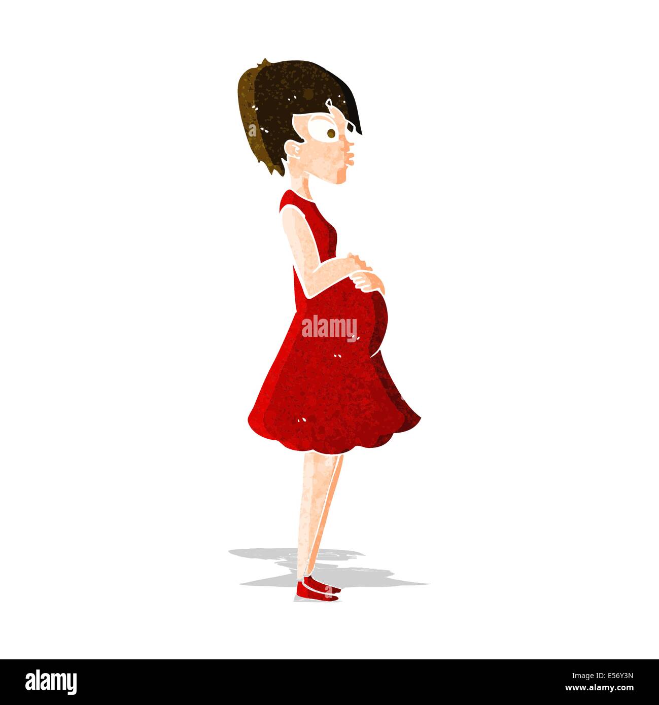 cartoon pregnant woman Stock Vector Image & Art - Alamy