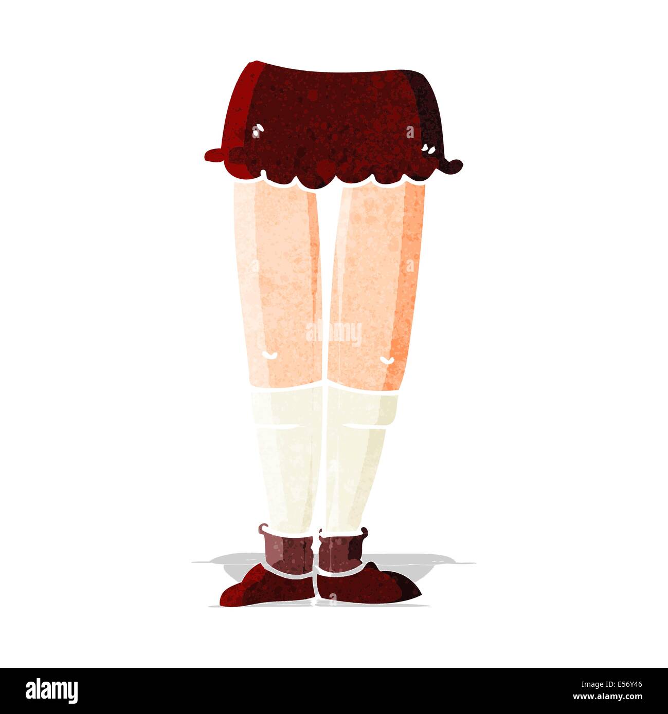 Cartoon female legs Cut Out Stock Images & Pictures - Alamy