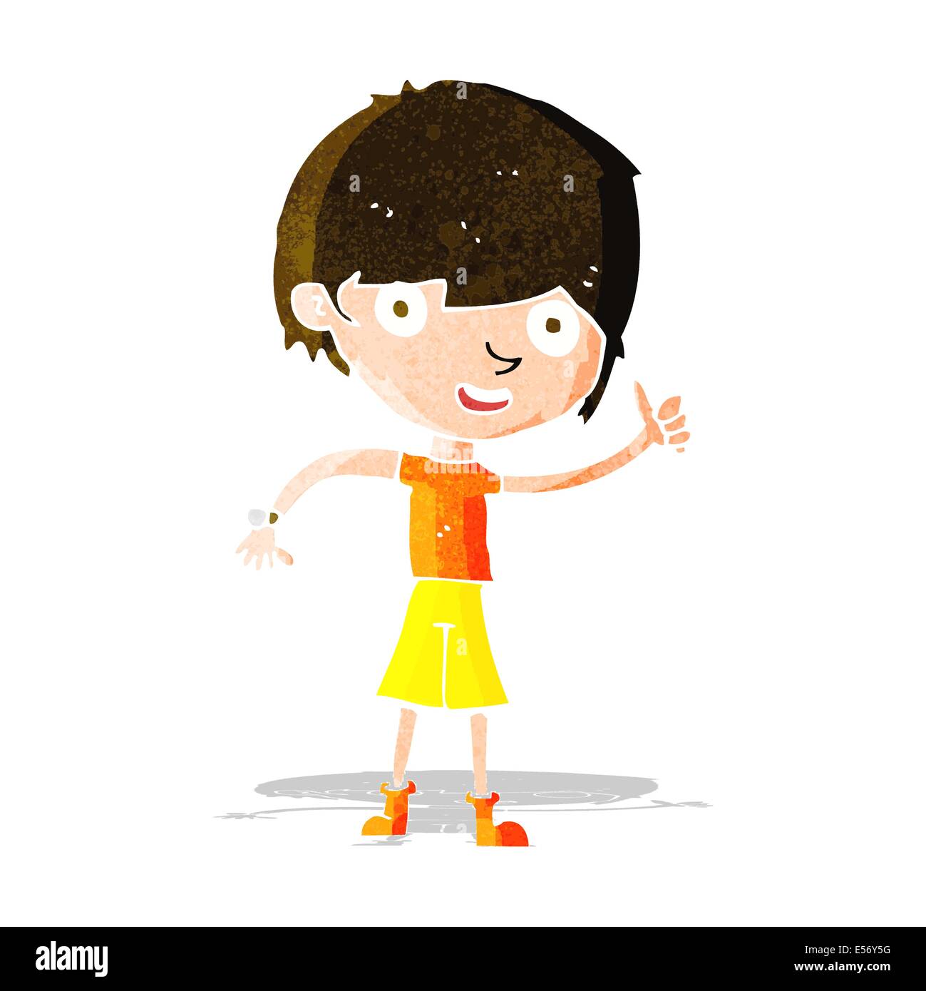cartoon boy with positive attitude Stock Vector Image & Art - Alamy