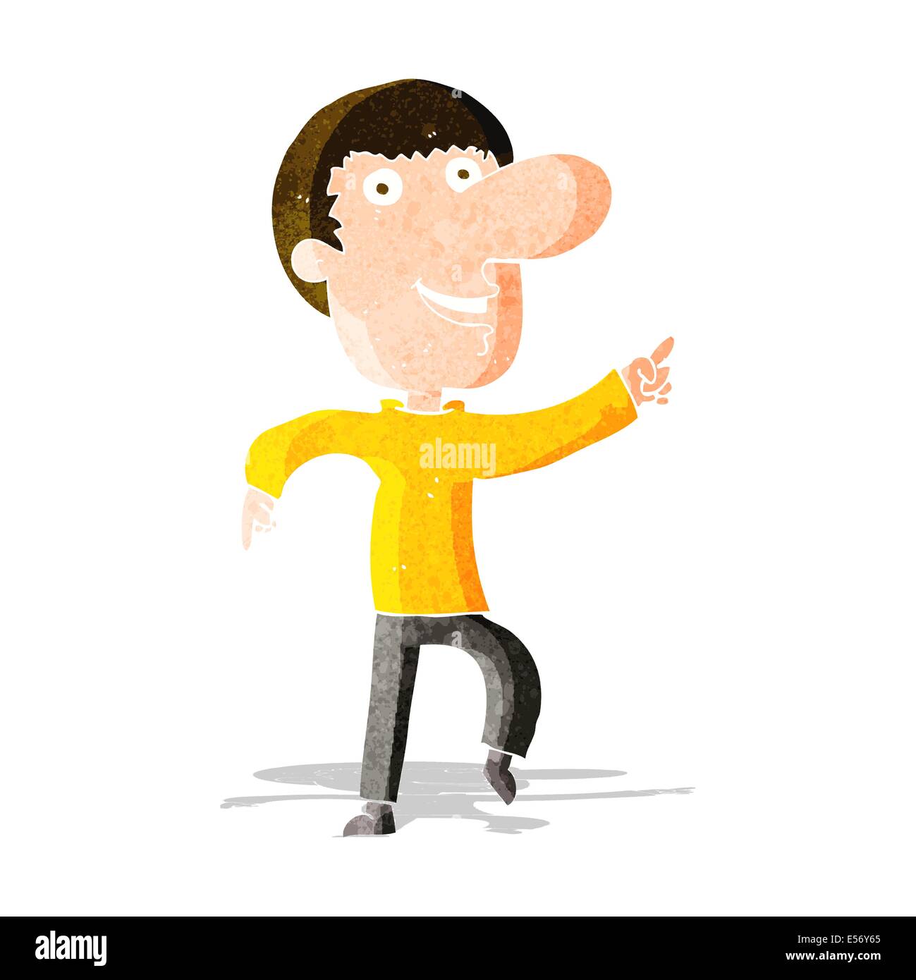 cartoon happy man dancing Stock Vector Image & Art - Alamy