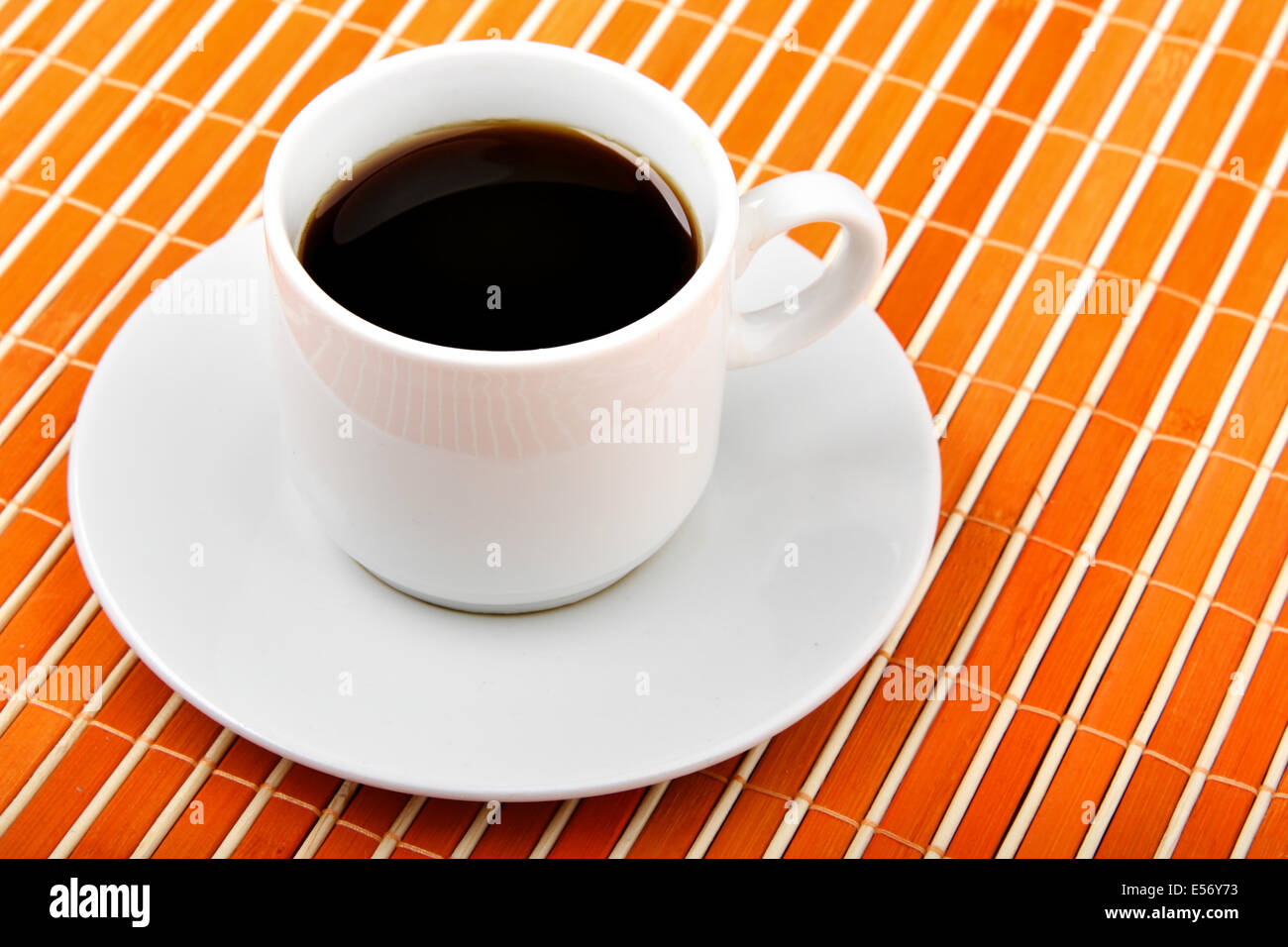 Cup of black coffee close-up Stock Photo - Alamy