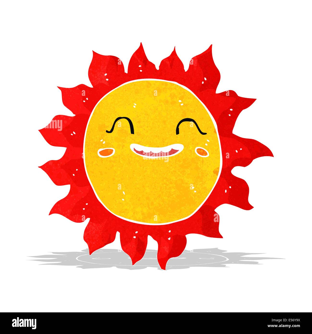 cartoon happy sun Stock Vector Image & Art - Alamy