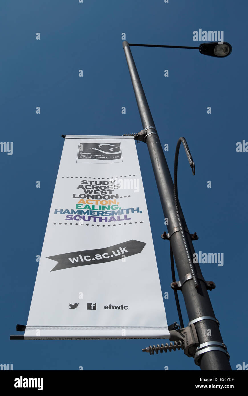 banner advert in hammersmith, london, england, for study at ealing ...