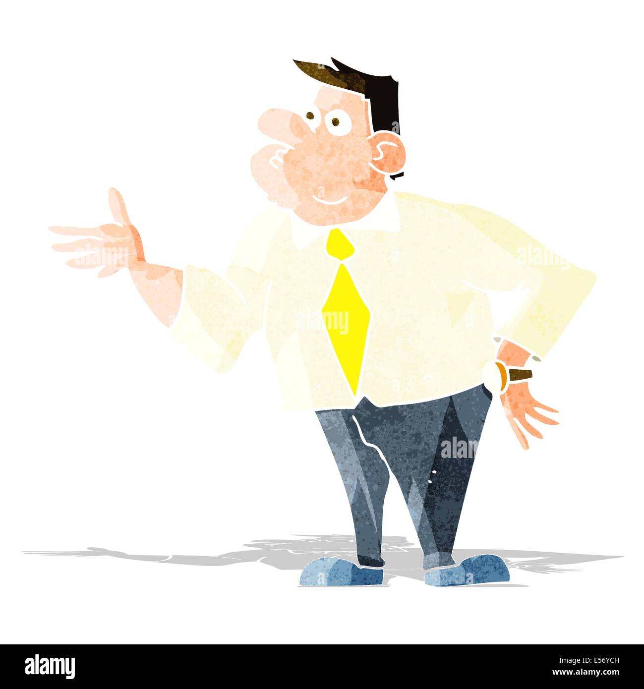 cartoon businessman asking question Stock Vector Image & Art - Alamy