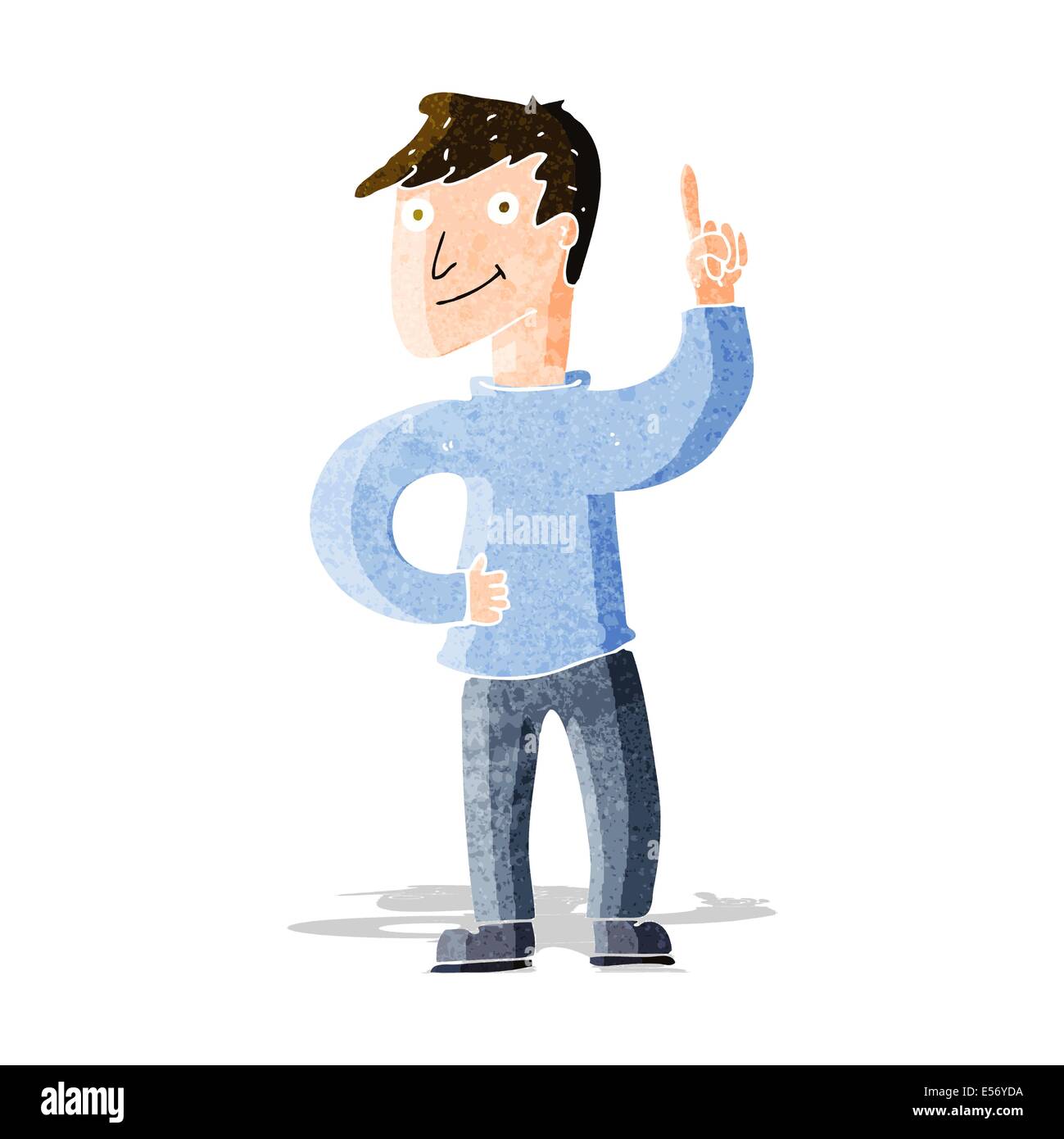 cartoon man with great idea Stock Vector Image & Art - Alamy